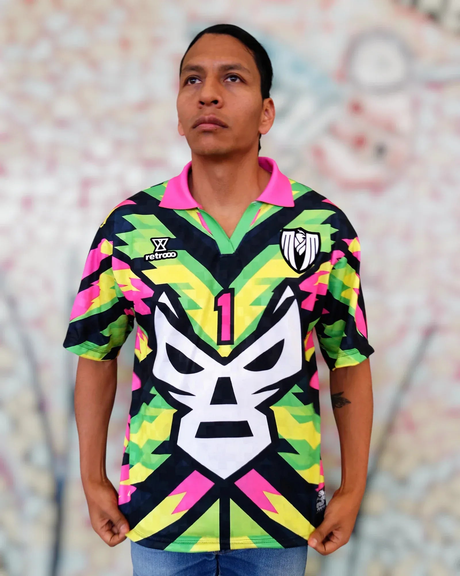 Jersey Retrooo Lucha Libre Guerreros | No Te Escondas Más - Neón Bruta ...